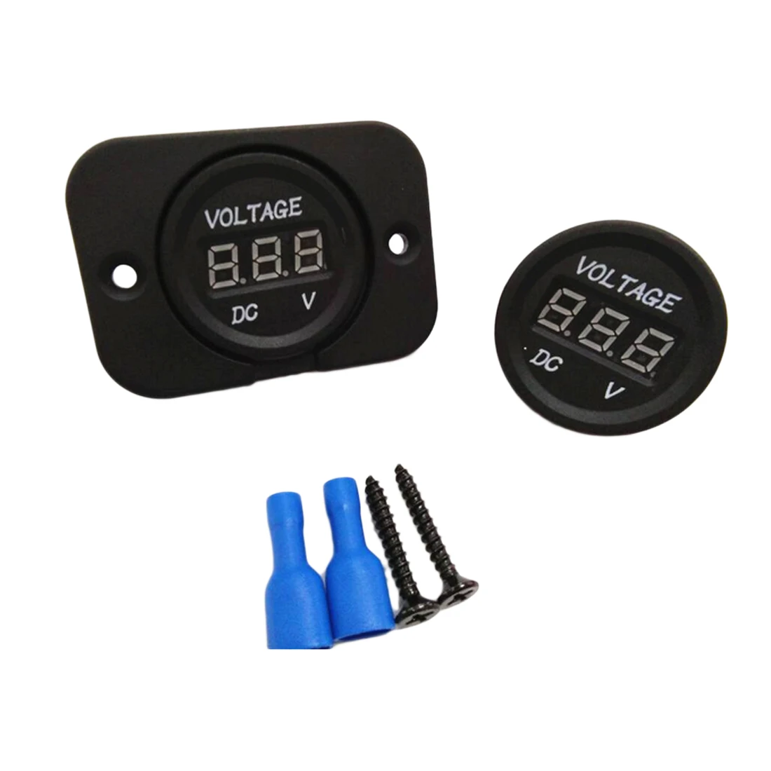 Dc12 24v Led Panel Digital Voltage Meter Display Voltmeter Auto Parts