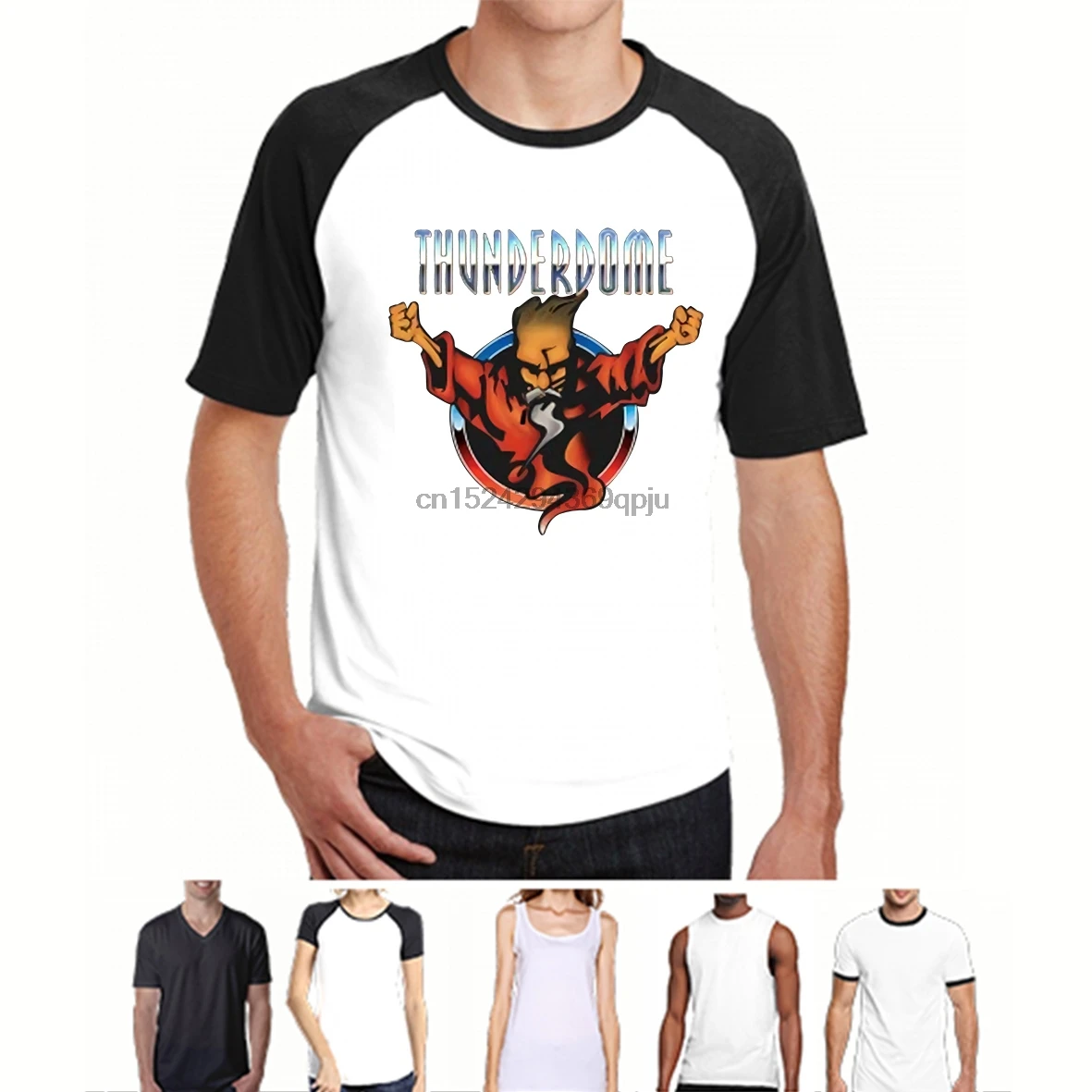 Camiseta de hombre nueva Thunderdome el ID T Wizard Logo negro ...