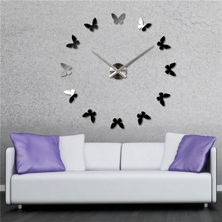 MCDFL Home Decor Poster Diy Wall Stickers Acrylic Large 3d Wall Clock ...