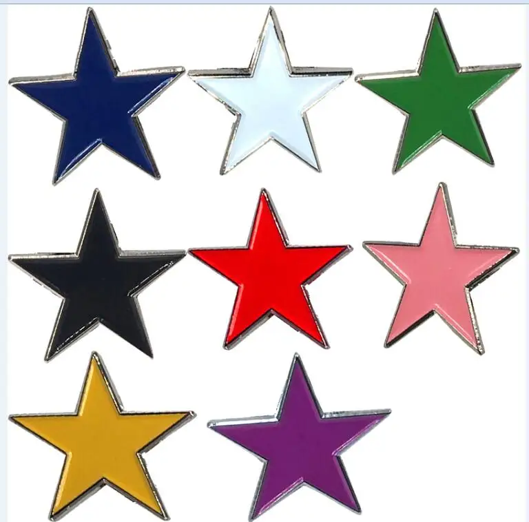 Star Lapel Pin Badge Pin 8 Colors for You Choose-in Badges from Home ...