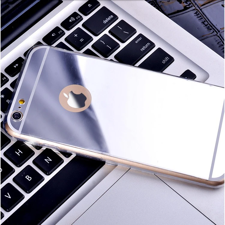 Роскошный зеркальный чехол для телефона для iPhone X, чехол s для iPhone 4, 4S, 5, 5S, 6, 6 S, 7 ...