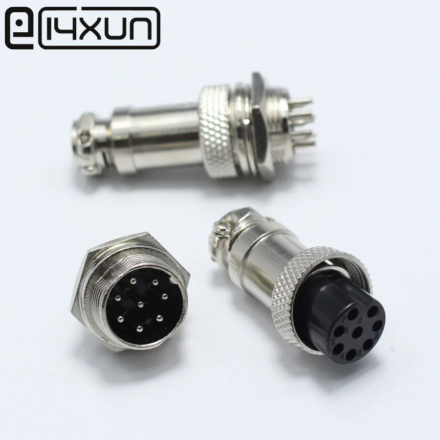 1set GX16 8 Pin Male & Female Diameter 16mm Wire Panel Connector L76 ...
