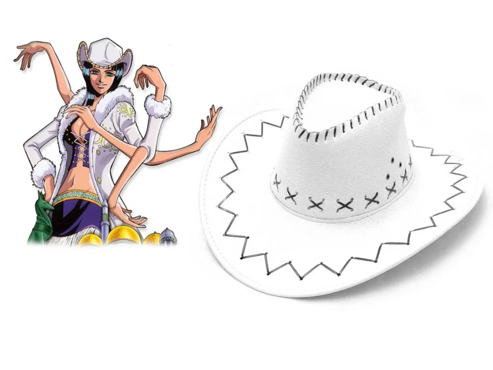 Nico Robin Cowboy Hat red white purple black | One piece Merchandise ...