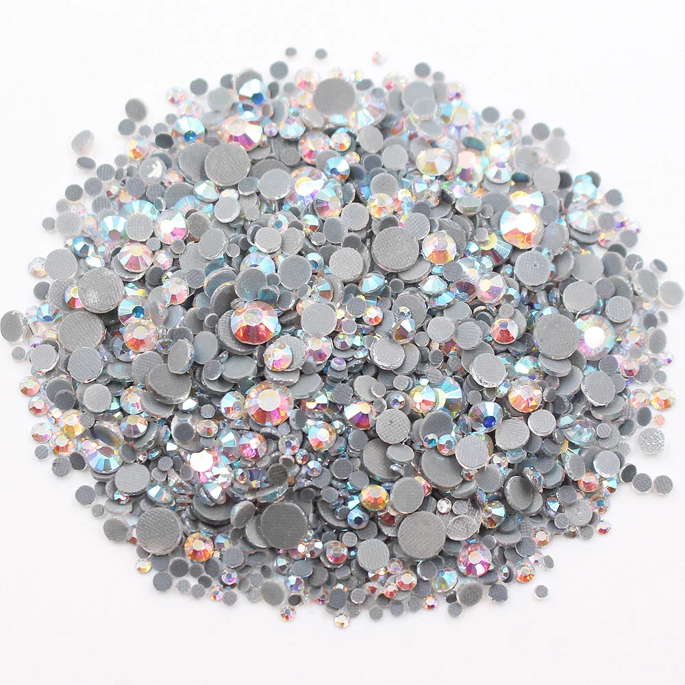 HotFix Rhinestones 2500pcs Mix Size High Quality Shiny CrystalAB ...