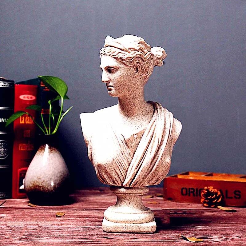 Apollo Head Portraits Bust Gypsum Greek Mythology Zeus Statue Home ...