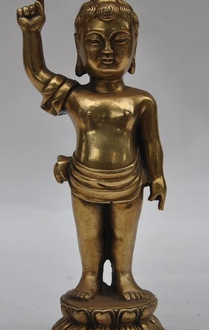 Statue bouddhiste du tibet en laiton | 7 pouces, en cuivre et en laiton, Padmasambhava, jeune ...