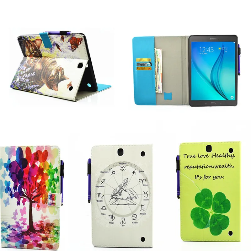 For Samsung Galaxy Tab A 9.7 SM T550 SM T555 T550 Case 2 Folding Flip ...