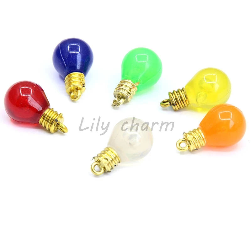 10pcs-Light-Bulb-Charm-Invention-Charm-New-Idea-Charm-different-Colors ...