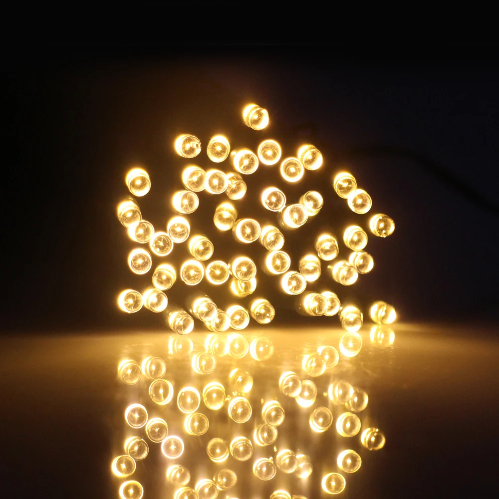 8Modes 10m 100 Led Starry String Lights AC100 240V PVC Wires Holiday ...