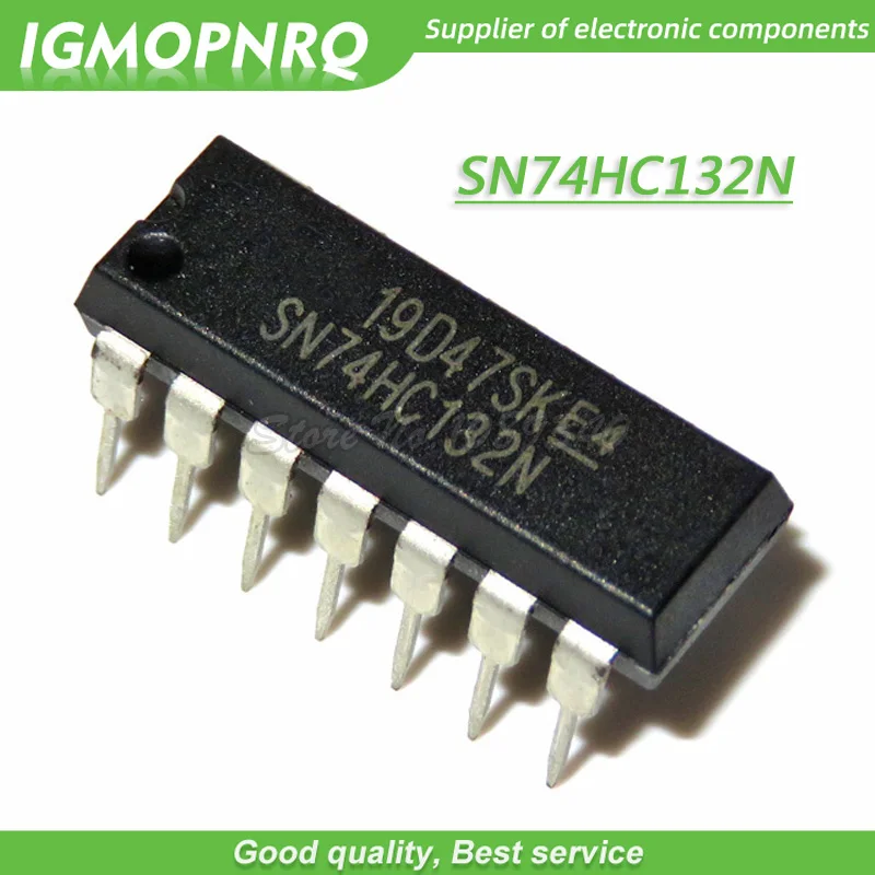 10 unids/lote 74HC132N 74HC132 SN74HC132N DIP 14 Logic Gate QUAD 2 ...
