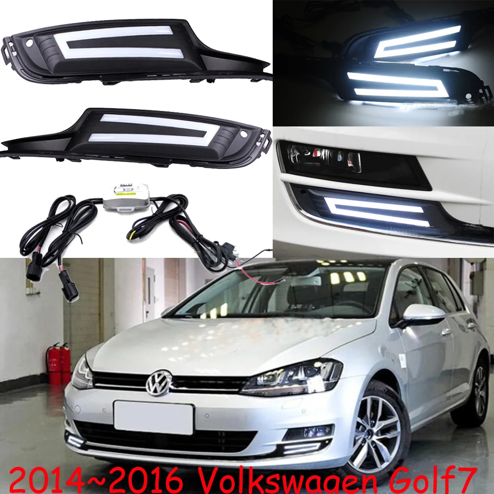 Car styling,Golf7 daytime light,2014~2016,chrome,LED,Free ship!2pcs ...