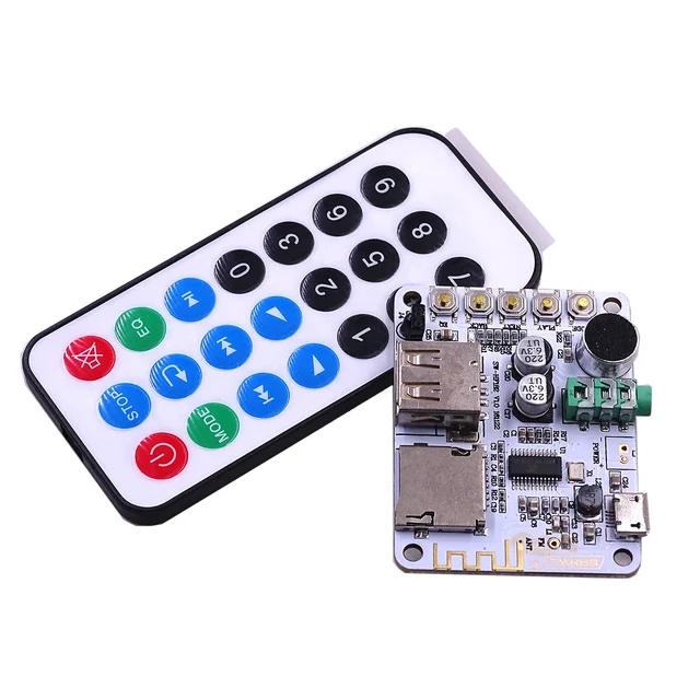 Bluetooth Audio Receiver board with USB TF card Slot decoding playback ...