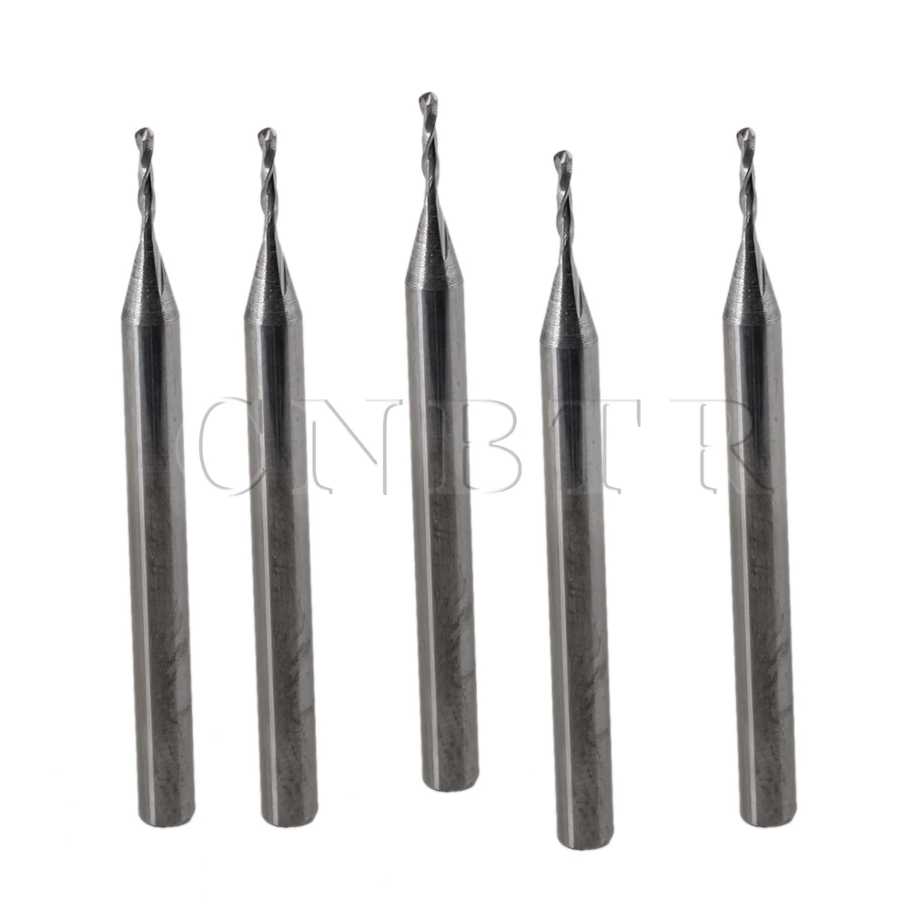 Buy Cnbtr 5pcs Carbide Ball Nose Cnc Router Bit 4mm End Mills 18 Shank 10mm