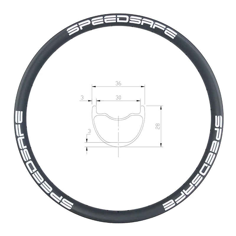 29er 36mm AM ENDURO mountainbike TUBELESS carbon felge TAPELESS 28mm ...