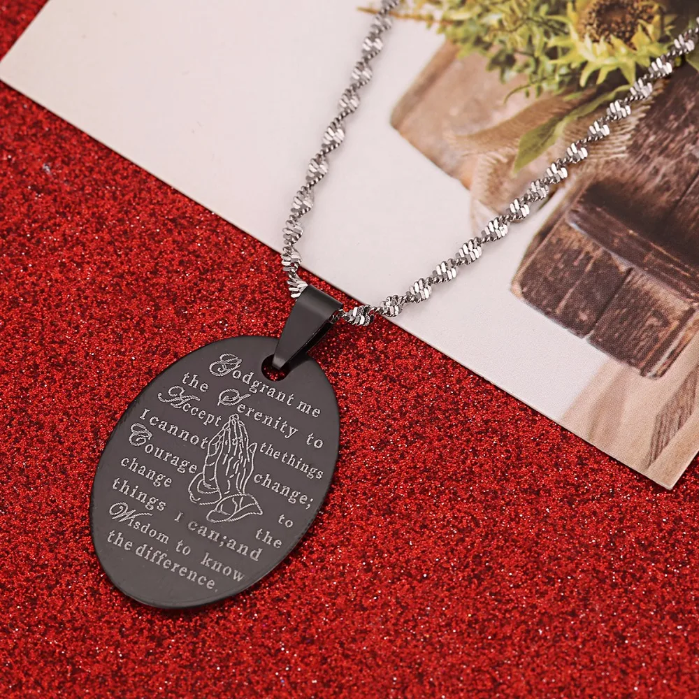 Praying Hands Pendants Necklaces Bible Verse Prayer Jewelry Vintage ...