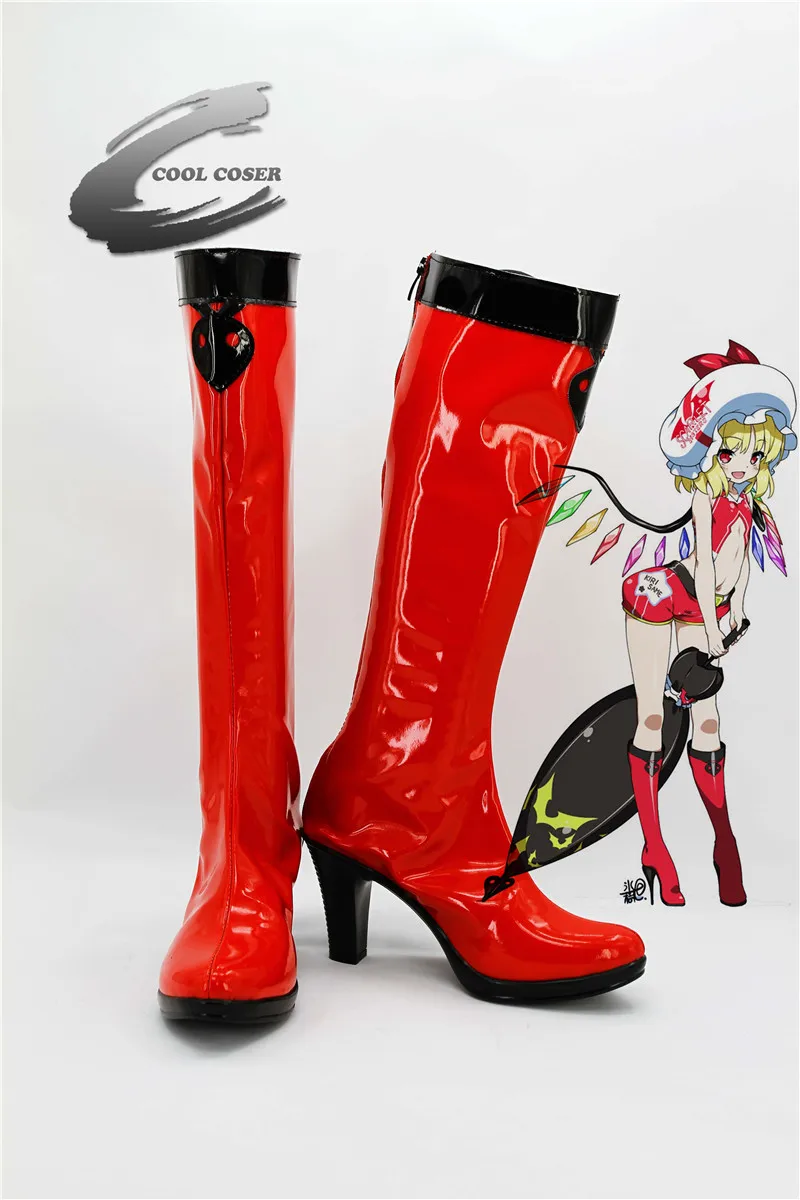 Japanese Anime Oriental Porject Flandre scarlet Cosplay Shoes MM1754 ...