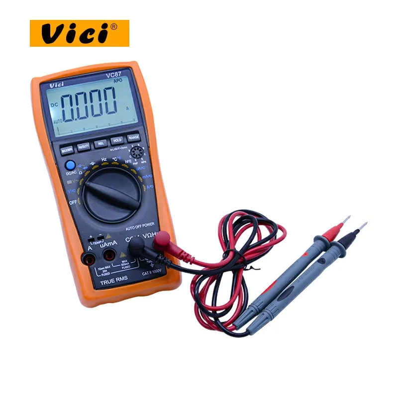 VICI VC87 Digital Multimeter TRMS 6000 digits with analog bar display ...
