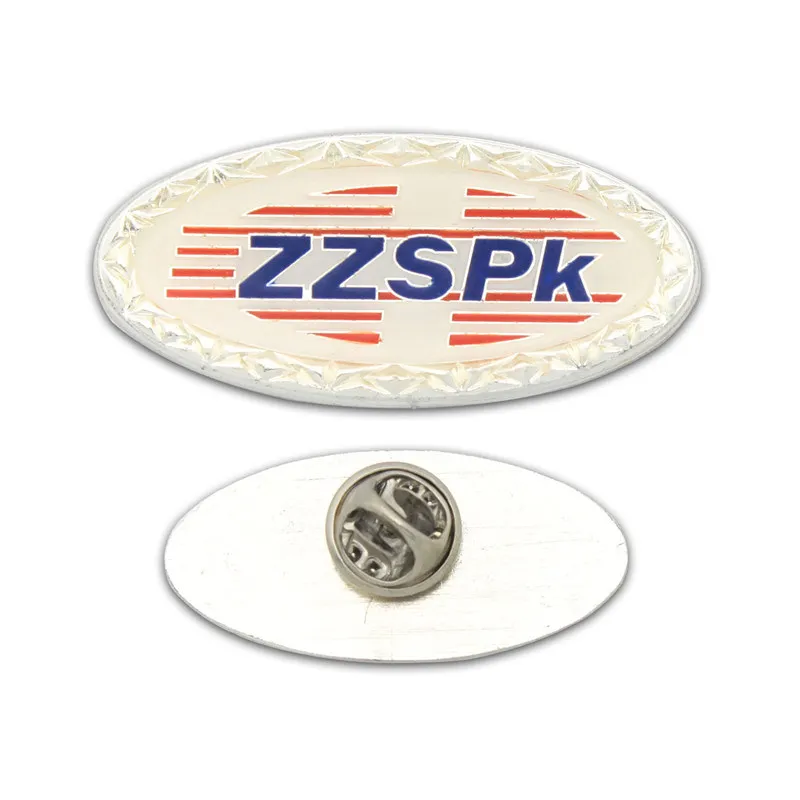 Insignia esmaltada con Pin de aluminio, chapa de marca personalizada ...