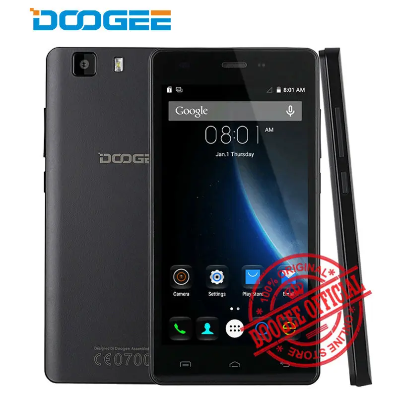 DOOGEE X5 Smart phone Android 5.1 MTK6580 Quad Core 5.0 Inch IPS Screen ...