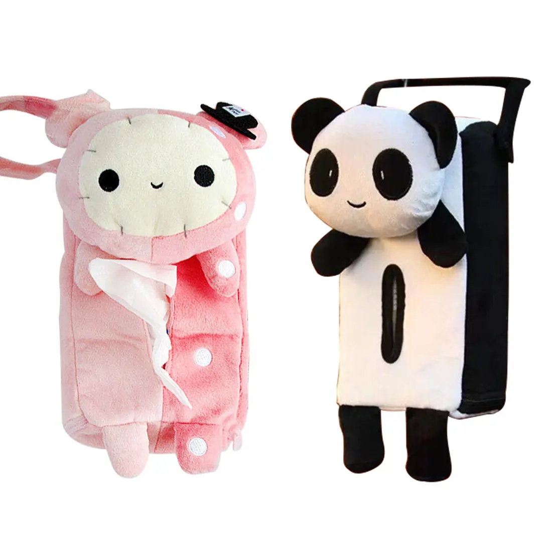 Animal Hanging Tissue Box Covers Panda Rabbit Car Tissue Holder Back ... Animal Hanging Tissue Box Covers Panda Rabbit Car Tissue Holder Back ...