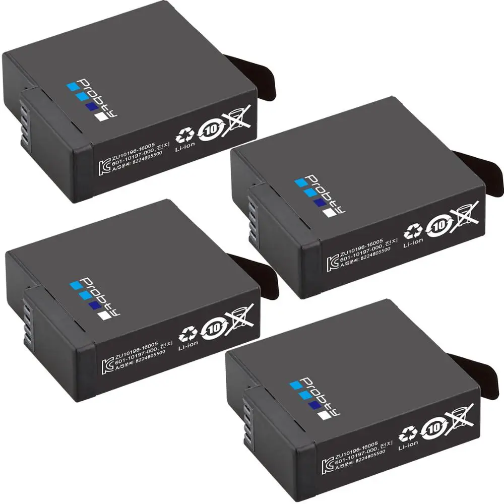 probty для GoPro hero 7 hero 6 hero 5 черный аккумулятор или тройное ...