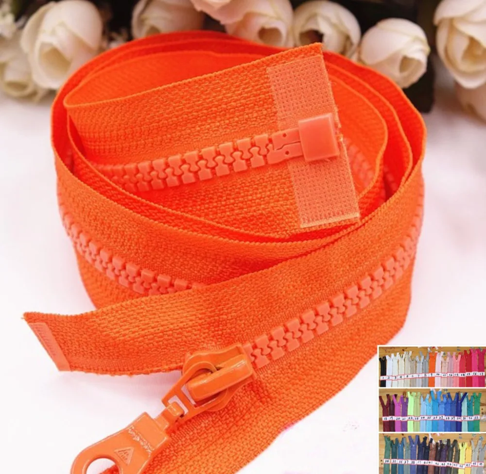 10pcs-lot-colored-long-zipper-70cm-resin-zipper-NO-5-chunk-teeth-open ...