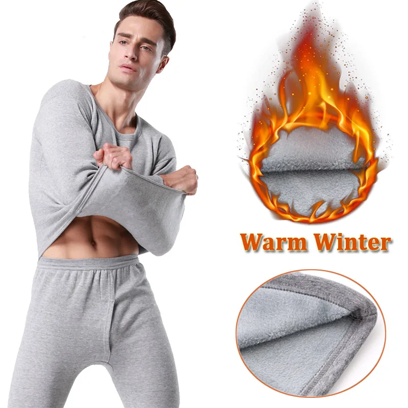Hot Winter Mens Warm Thermal Underwear Mens Long Johns High Quality ...