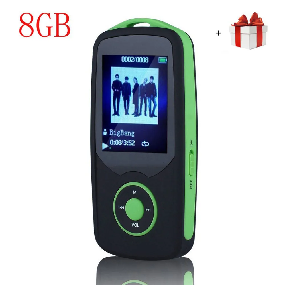 Portable Hi Fi 8GB Bluetooth MP3 Music Player with FM Radio Voice ...