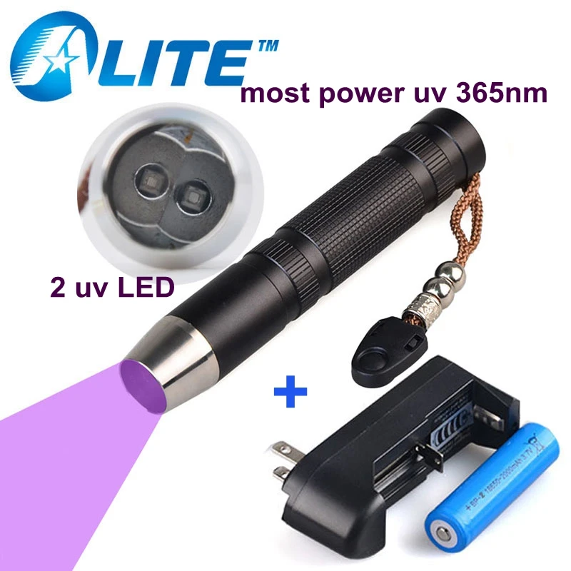 TMWT 5W LED UV LAMP 18650 Battery 365 NM Ultraviolet Flashlight Most
