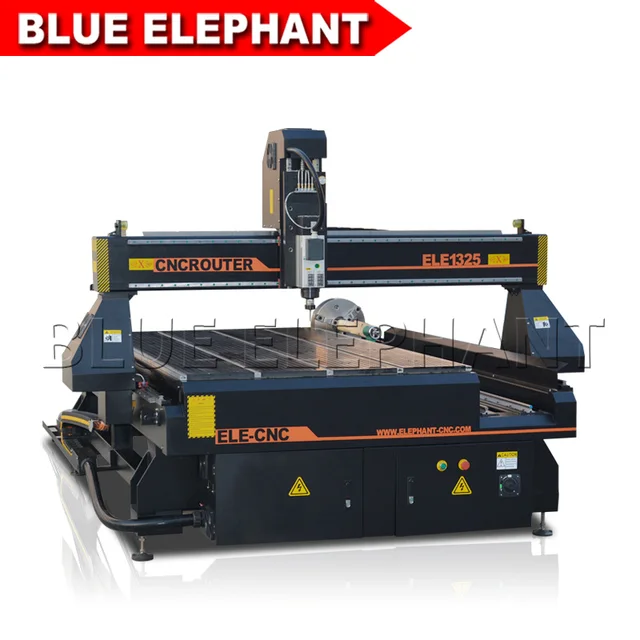 Blue Elephant CNC Router for Flat, Cylinder, ELE1325 CNC Milling ...