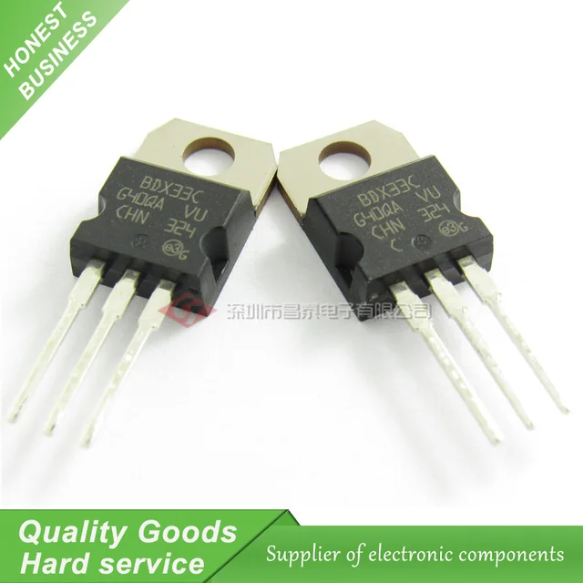 TO-220 Power Transistors 10-Pack BDX33C TO-220 Transistors - Power ...