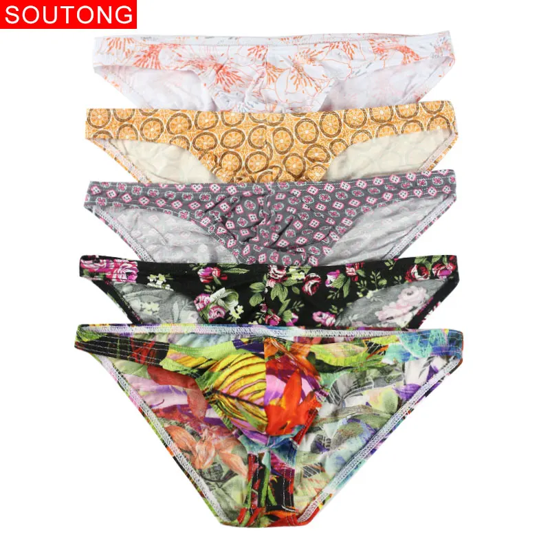 Soutong 섹시한 남성용 프린트 팬티 속옷, 남성 모달 브리프 팬티, 로파 인테리어 옴브레 남성 섹시 속옷|Briefs ...