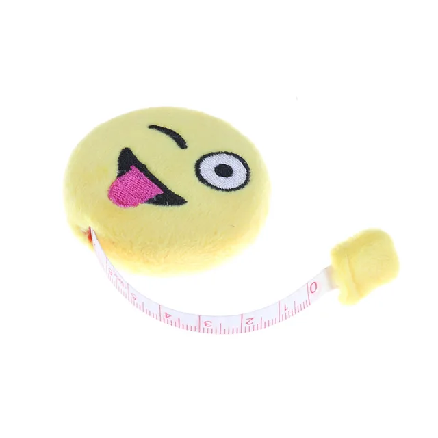 1Pcs Mini emoji Measure Tape Cute Portable plush Ruler Measuring Tool ...