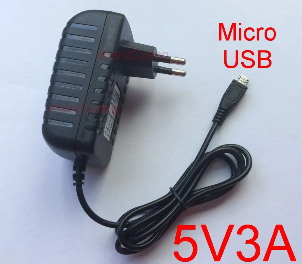 50PCS AC 100V 240V High quality DC 5V 3A 3000mA Micro USB Charger for ...