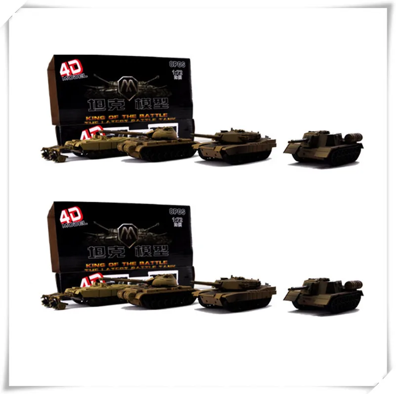 2015 New Design Mini 4D Tank Model 1/72 Assembly Model Tank Plastic ...