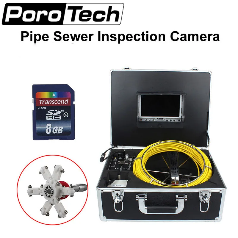 7d1 30m Sewer Waterproof Video Camera Endoscopy Inspection Camera Drain ...
