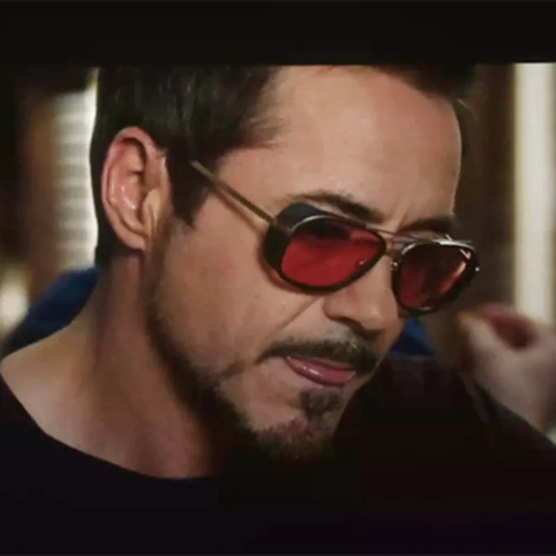 Tony Stark Iron Man Sunglasses Men Newest for Sports Eyewear Mirror ...