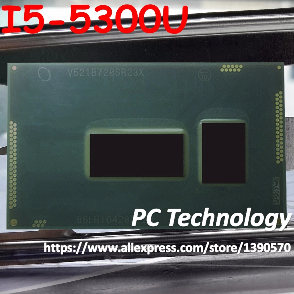 100% 새로운 오리지널 인텔 CPU I5 5300U SR23X I5 5300U 2.30GHz 2.90GHz 15W BGA 칩 ...