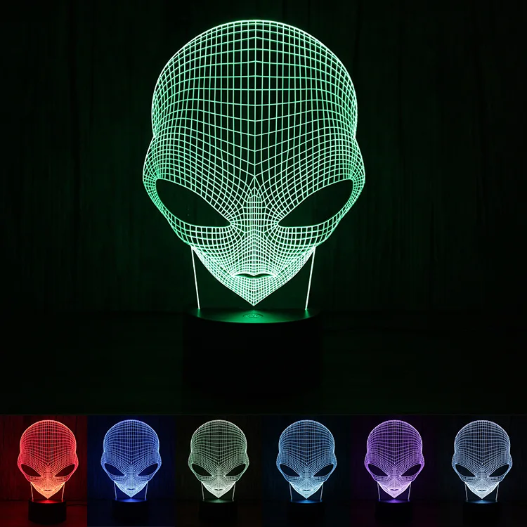 Martian night light modern simple and friendly light bedroom lamp ...