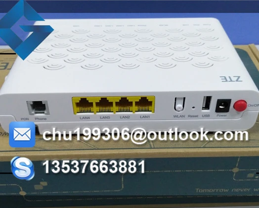 Original New ZTE F660 660 GPON ONU, with 1GE+3FE+POT+WIFI, apply to ...