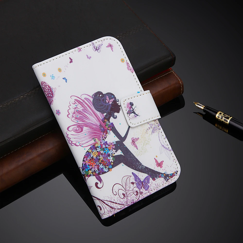 Fundas Flip PU Book Design Leather Cover Shell Wallet Etui Skin Case ...