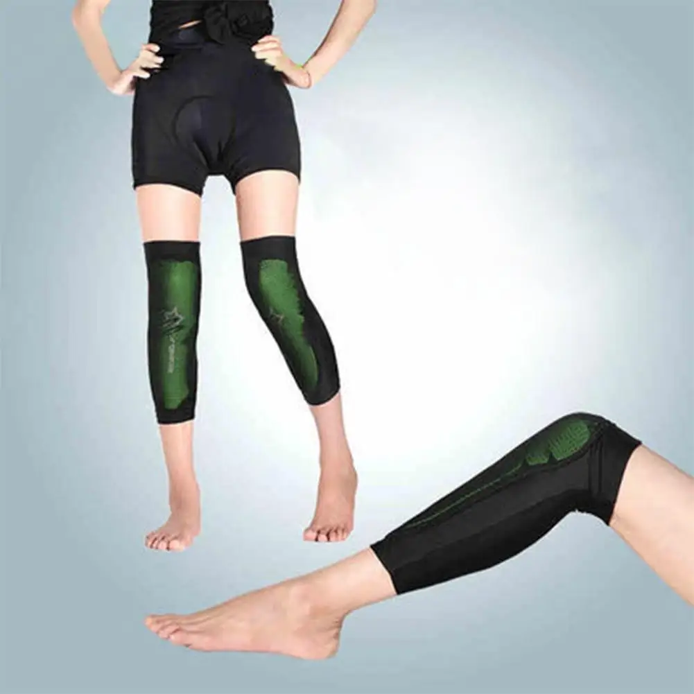 LumiParty 2pcs Bicycle Riding Knee Leg Support Pad Fitness Running ...