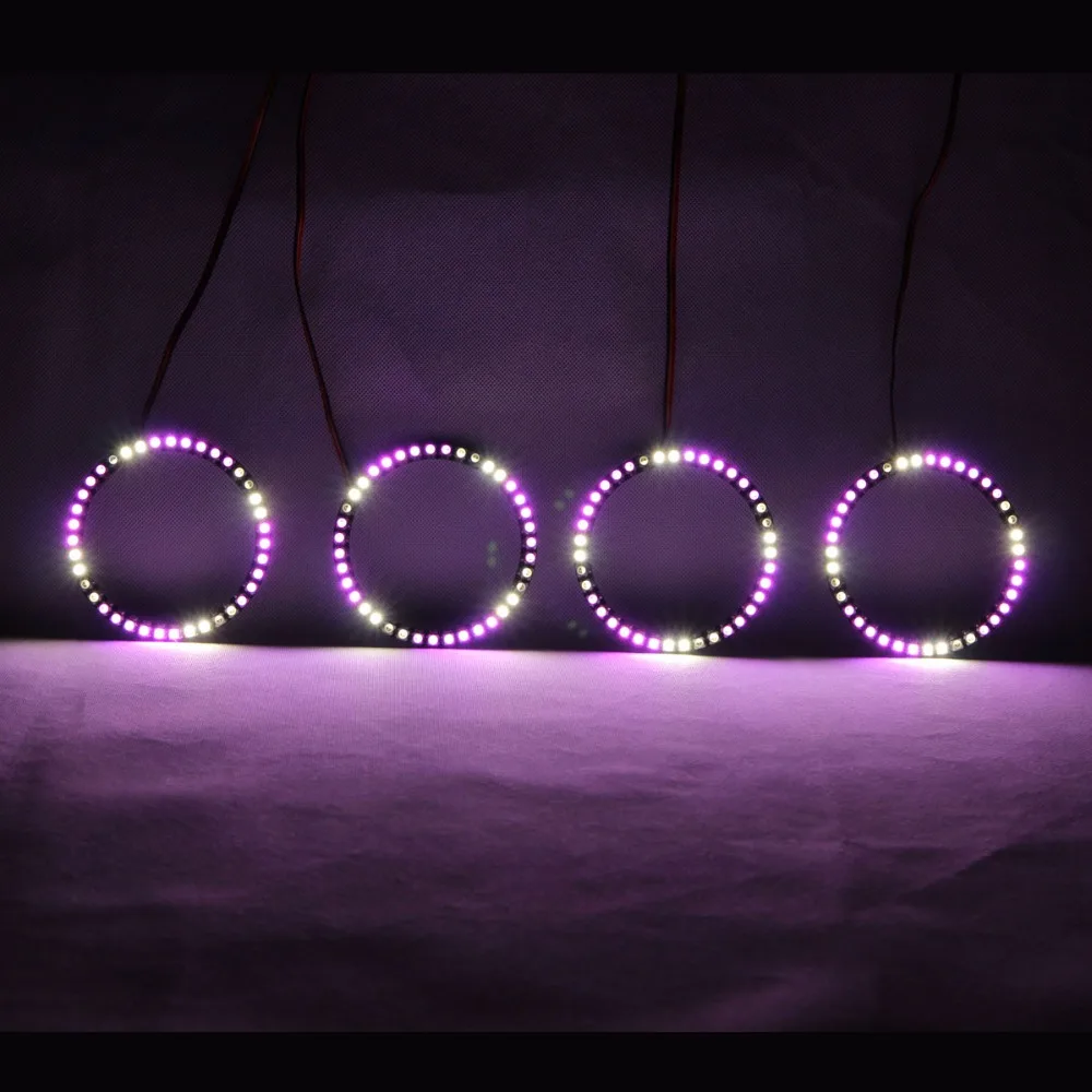 RGBW-Angel-Eyes-Revolving-Lights-DRL-LED-Rolling-Light-Multi-Color ...