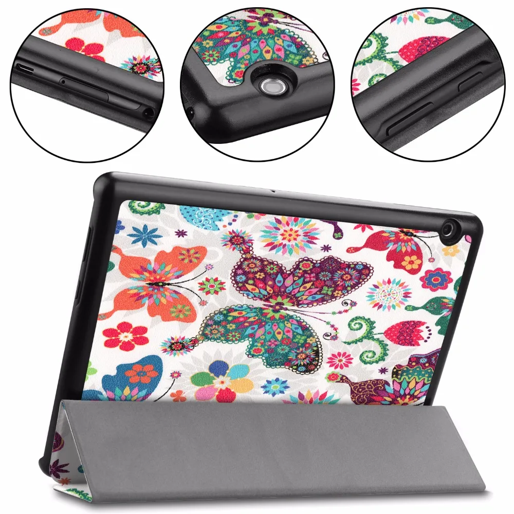 Printed cover For Huawei MediaPad T5 AGS2 W09/L09/L03/W19 10.1"Tablet ...
