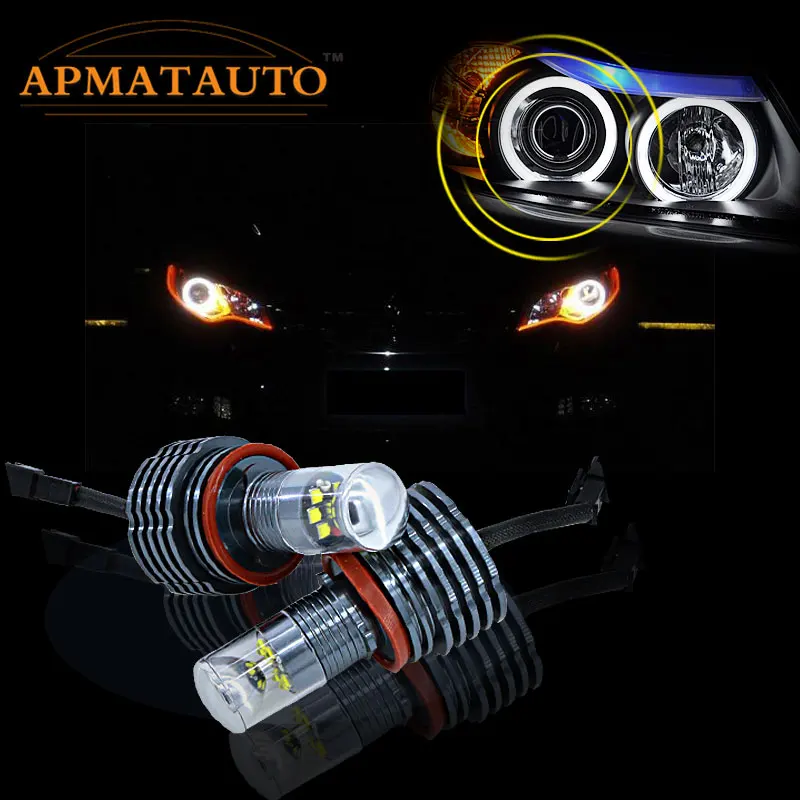 LED 천사 눈 빛, 60W, H8, XBD 칩 HID 전구, bmw용, BMW E60, E61, E63, E64, E70, X5, E71, X6, E82, E87, E89 ...