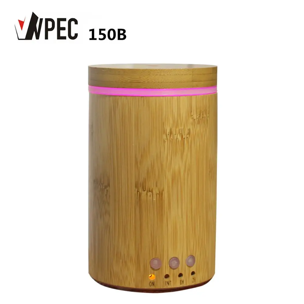 VVPEC 150ml Real Bamboo Ultrasonic air humidifier oil diffuser and ...
