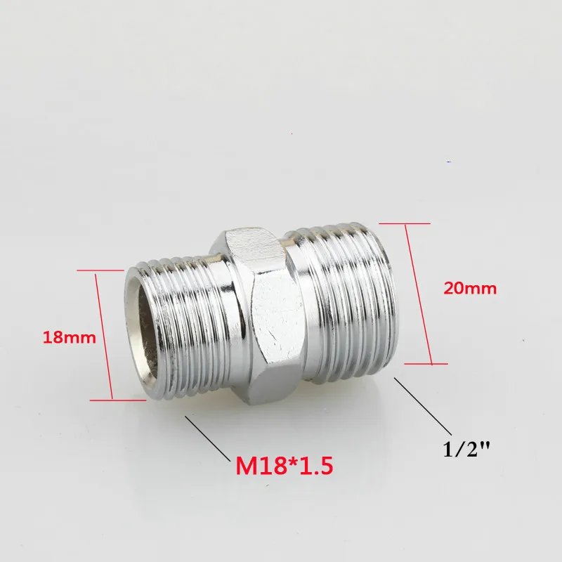 M18*1.5 to 1/2 inch male female straight threaded metric to BSP adapter ...