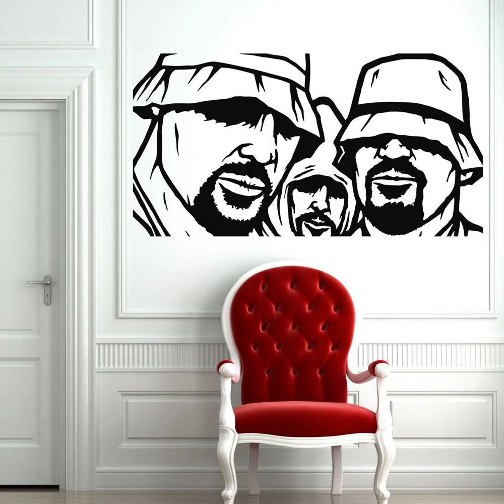 Creative Rappers Rap Music Wall Stickers for Kids Rooms Wall Decals ...