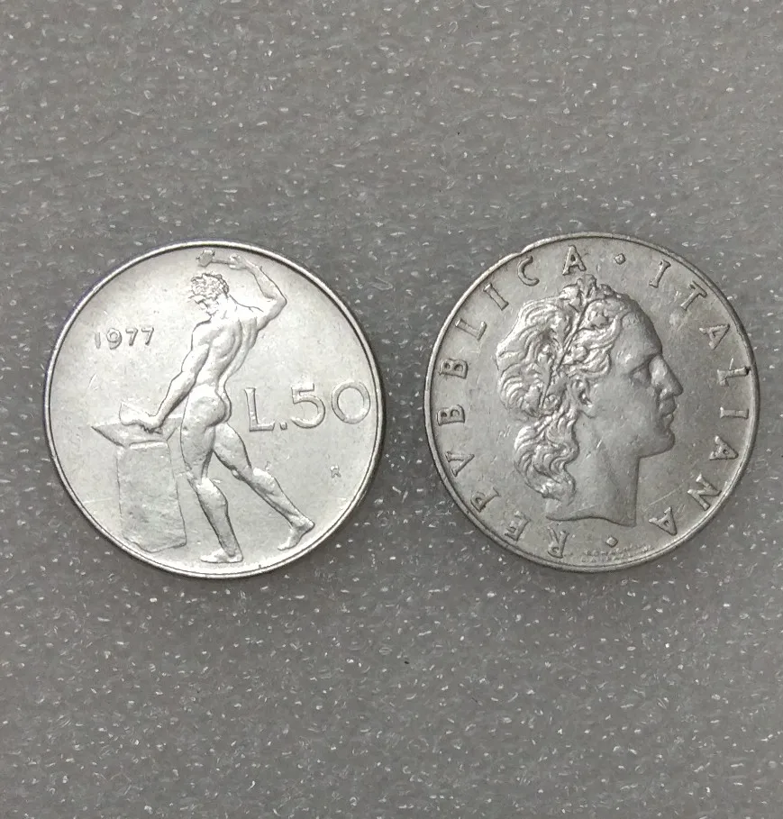 Italy 50 Lira Coin Old Edition,eu Europe 100% Real And Origingal Coins ...