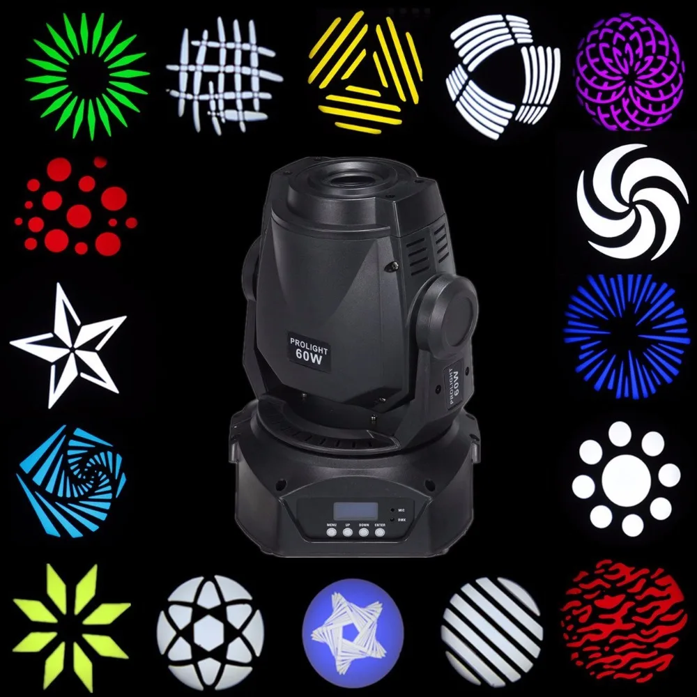 led moving head spot 90w led moving head mini gobos Gobo Led Disco DJ ...